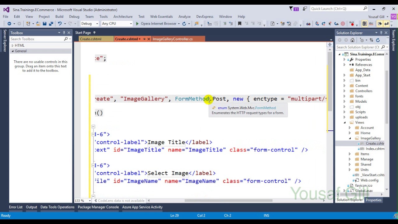 Mvc File Upload Youtube