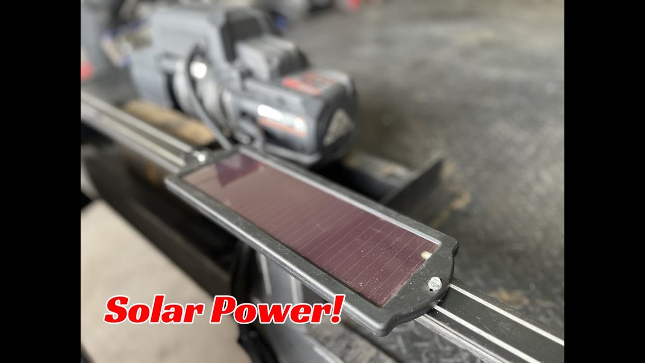 Adding a Solar Panel to my 20 Foot Car Hauler Trailer - YouTube