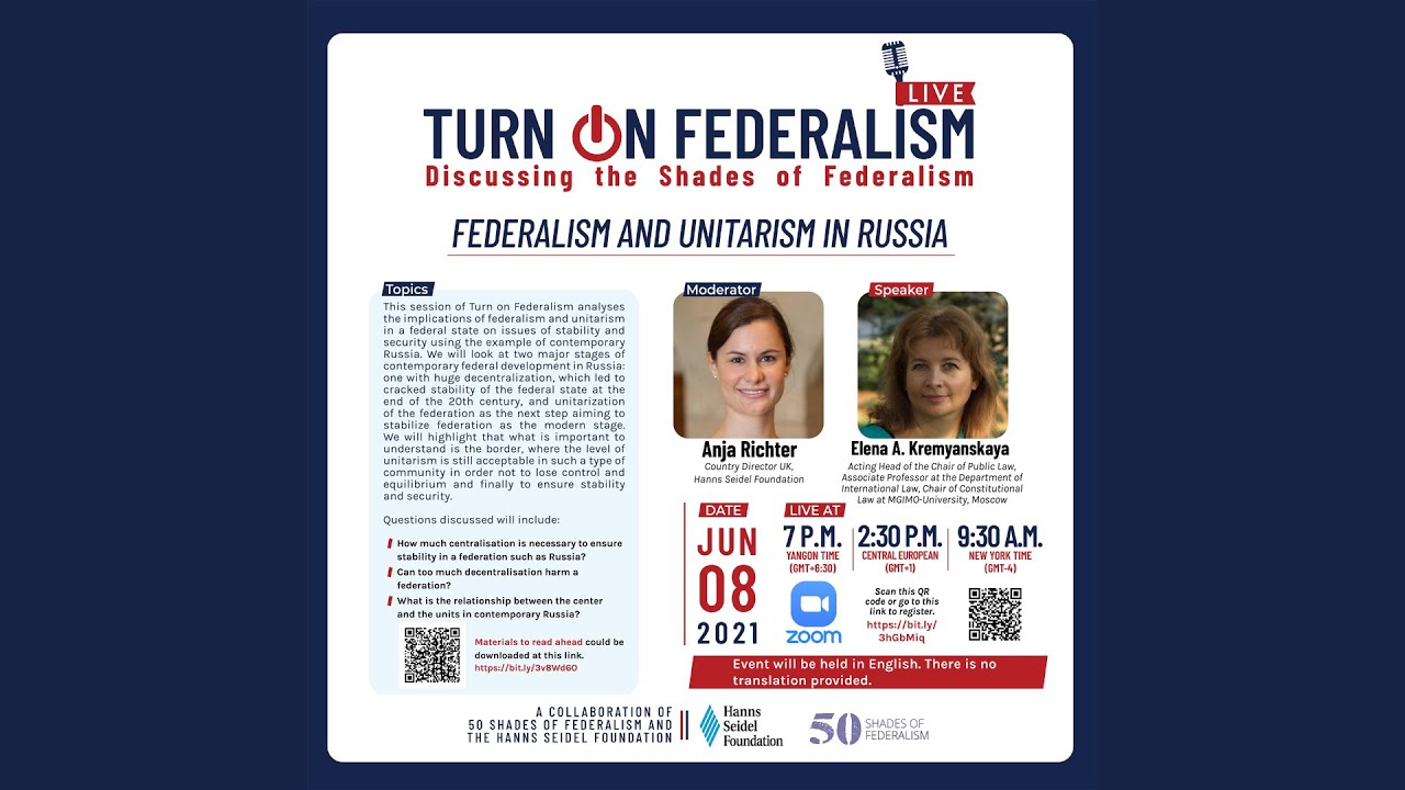 Turn On Federalism: Federalism and Unitarism in Russia - YouTube