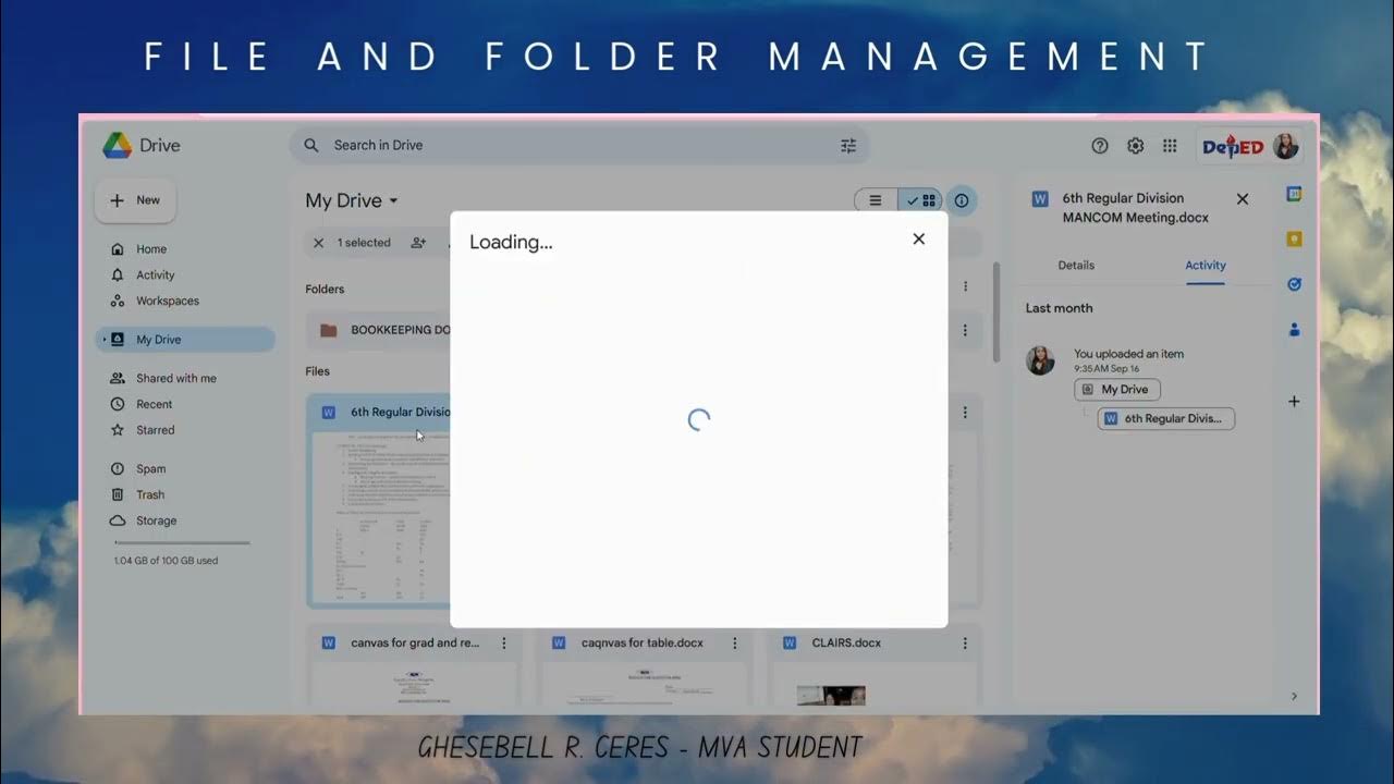 FILE AND FOLDER MANAGEMENT - YouTube