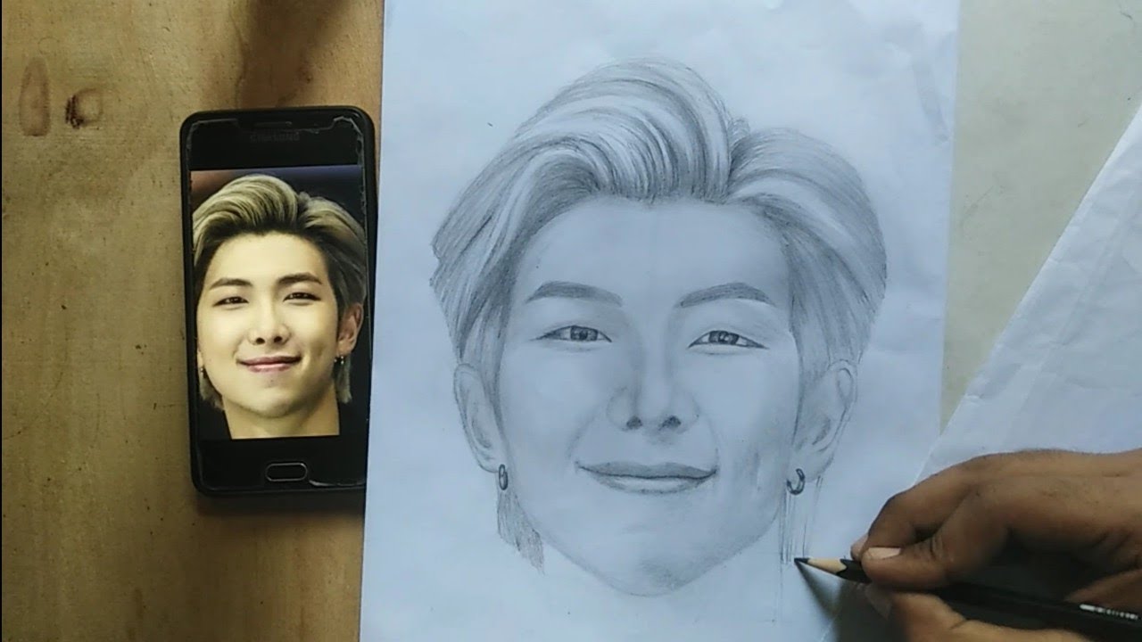 portrait of the most handsome man of the world/ RM/portrait #youtube # ...