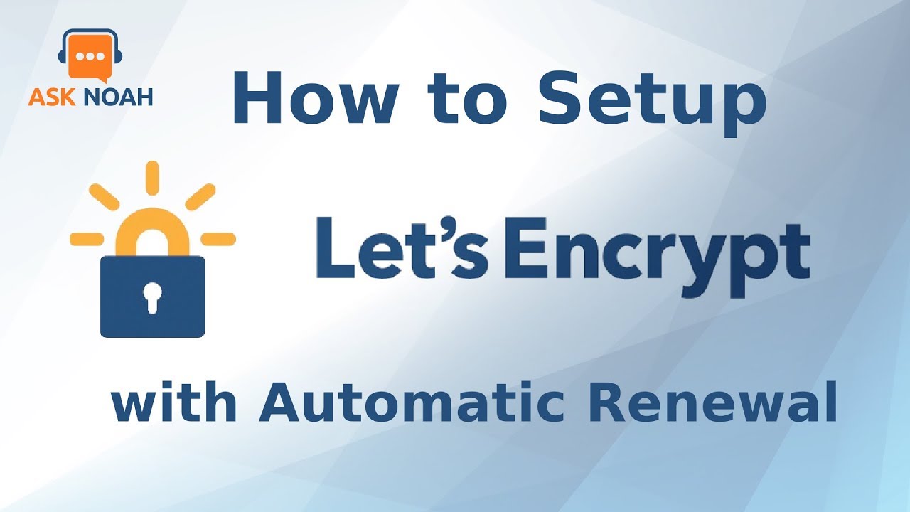 How to Setup SSL For Free - YouTube