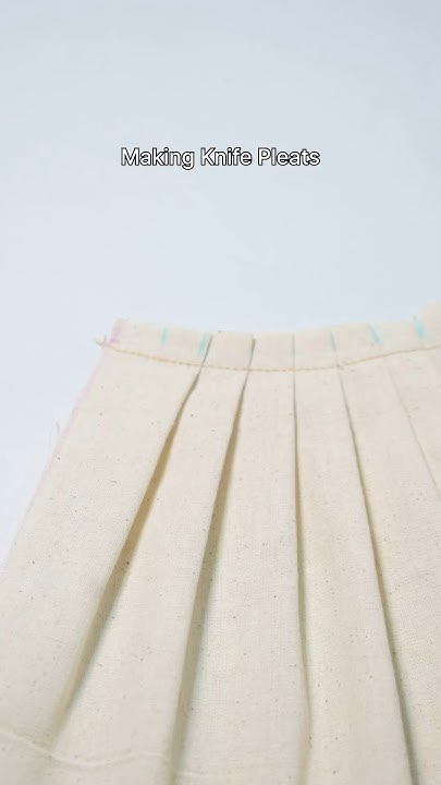 Perfect Knife Pleats 👗 Comment for full Video with Explainations😊. # ...