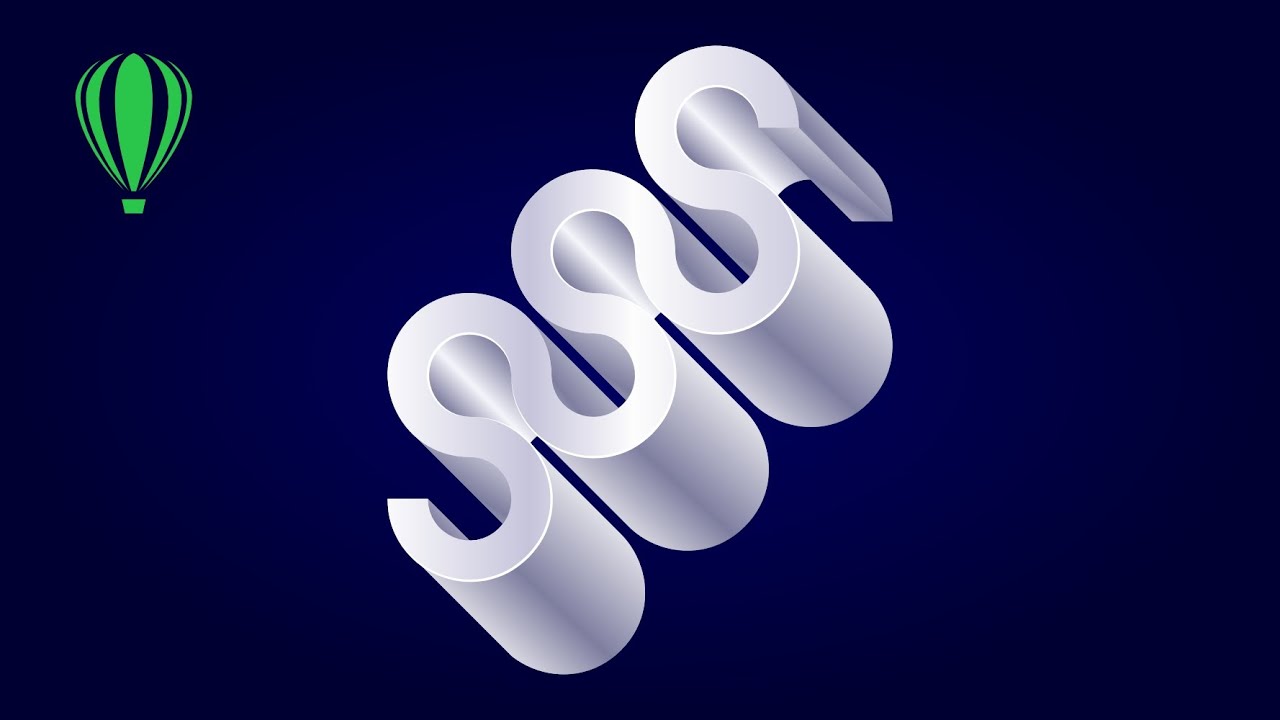 3D Triple S logo design in CorelDraw / easy tutorial - YouTube