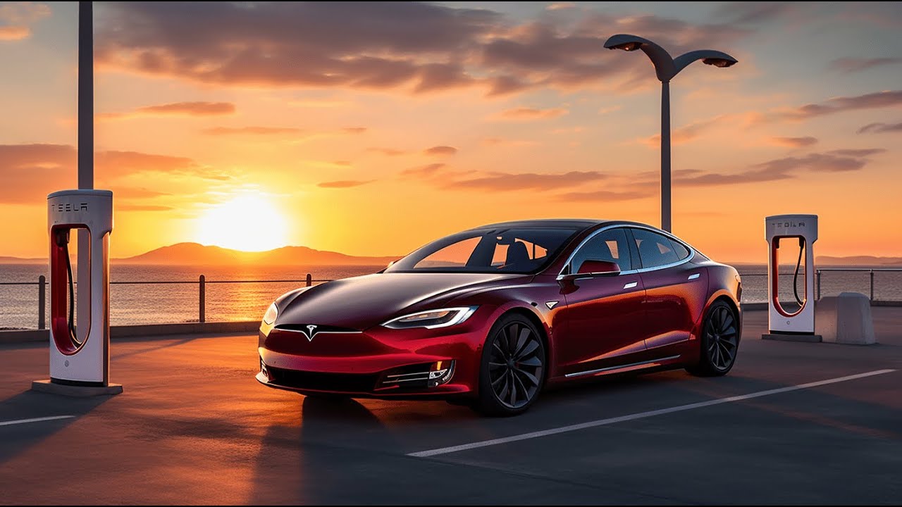 Tesla Model S Wallpaper Sunset