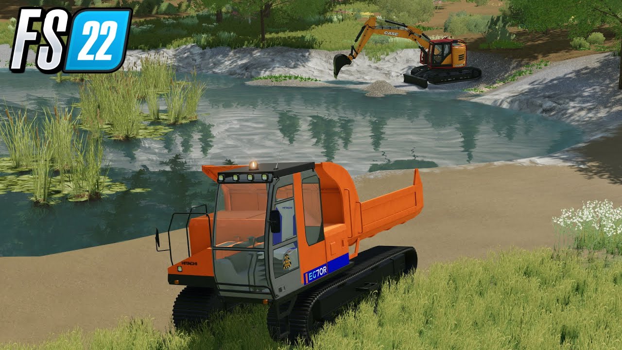 FS22 Rubber Crawler Carrier 🚧 Hitachi EG-70R 🚧 Farming Simulator 22 ...