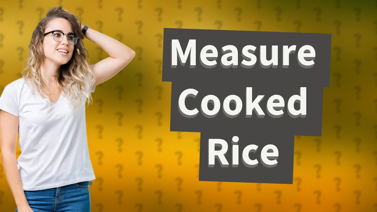How to measure cooked rice in grams? - YouTube