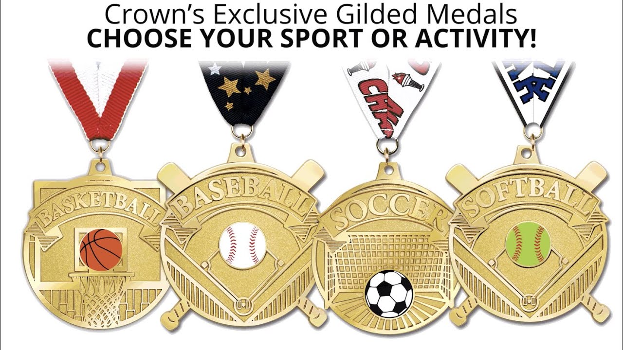 Gilded Medals by Crown Awards! - YouTube