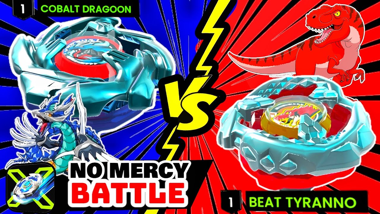 DRAGON VS DINOSAUR | Cobalt Dragoon VS Beat Tyranno | BEYBLADE X APP ...