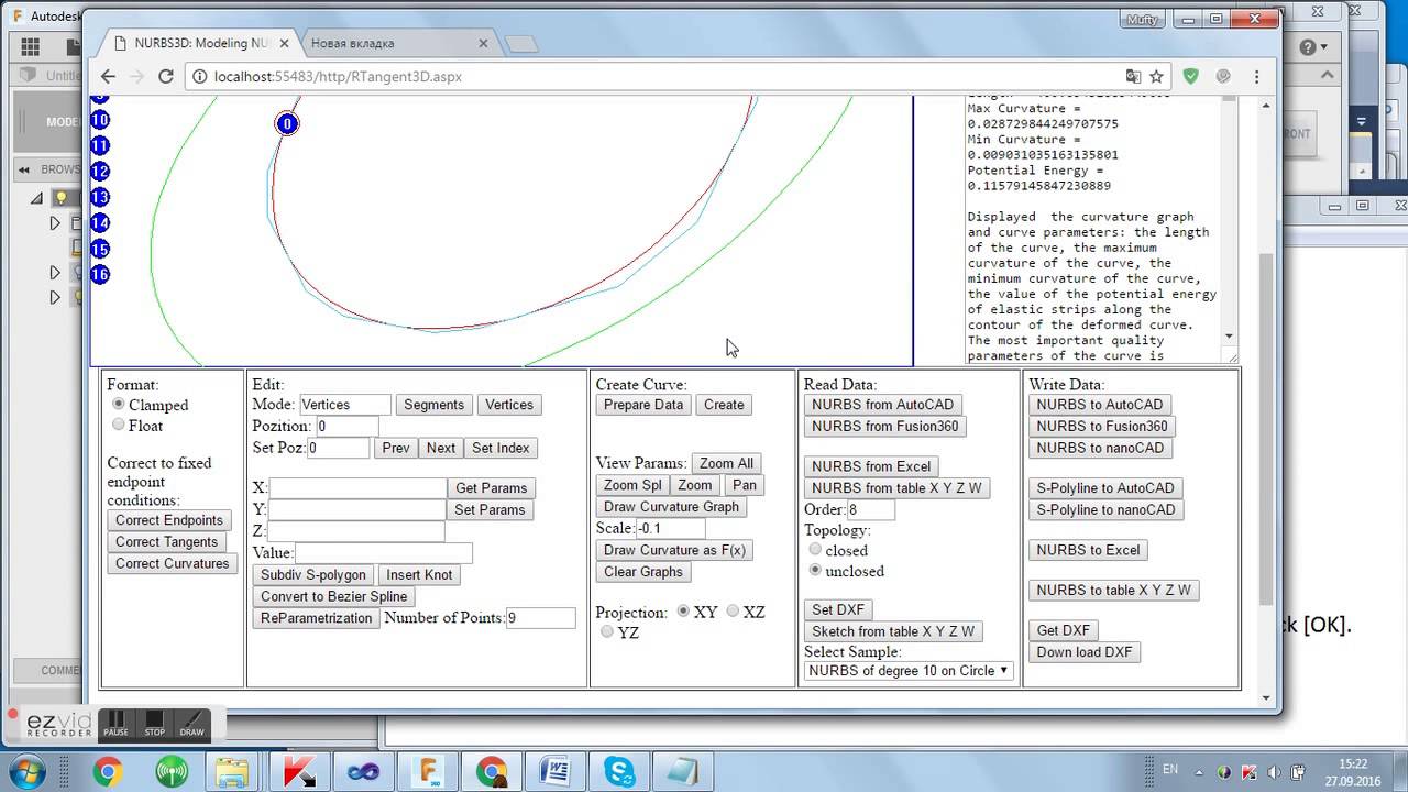 WorkFlow of creating curve on tangent polyline - YouTube