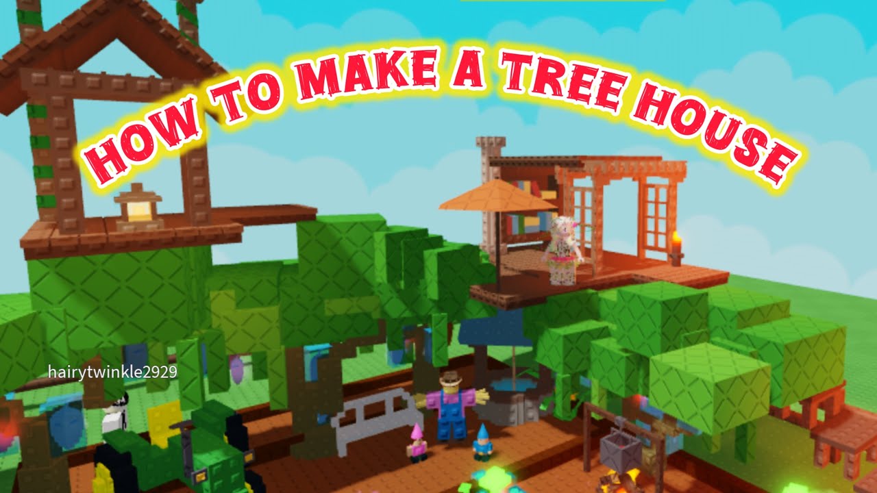 EASY AND SIMPLE WAY TO MAKE A TREE HOUSE IN GROW A GARDEN..!! - YouTube