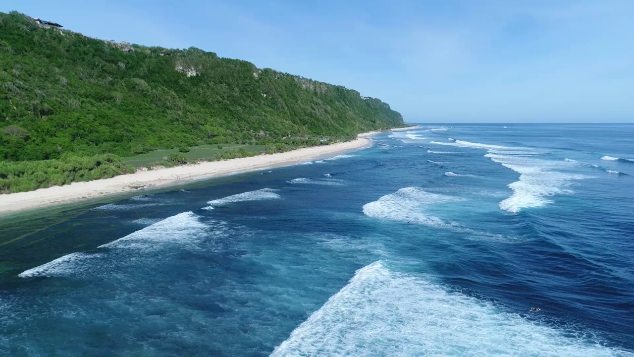 Drone Pantai Nyang Nyang Beach Badung Bali - YouTube