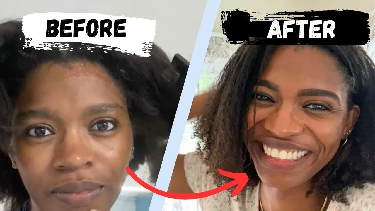 Texturizing My 4C Hair | 15 week Touch Up - YouTube