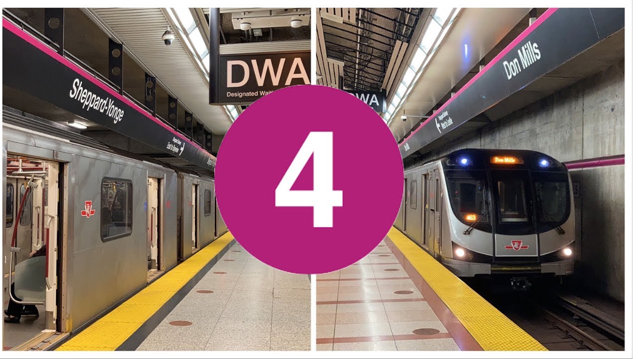 Toronto TTC Subway Ride on Line 4 Sheppard: Don Mills to Sheppard-Yonge ...