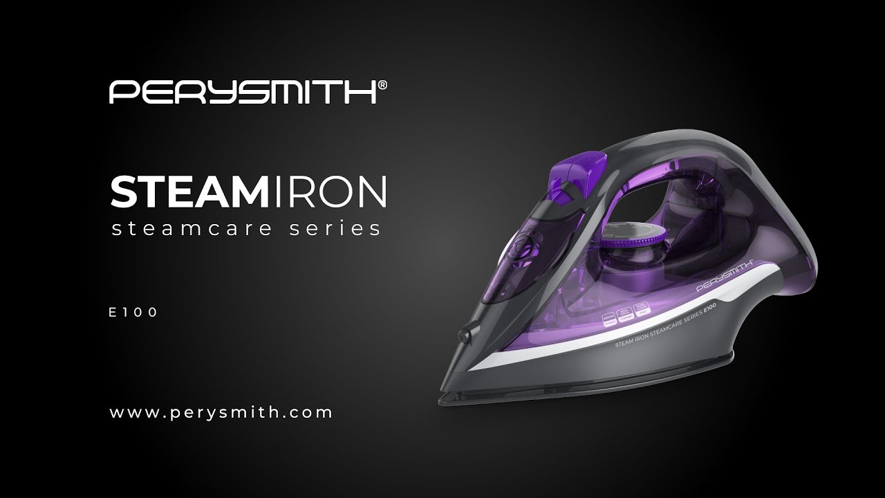 PerySmith Steam Iron Steamcare Series E100 - YouTube