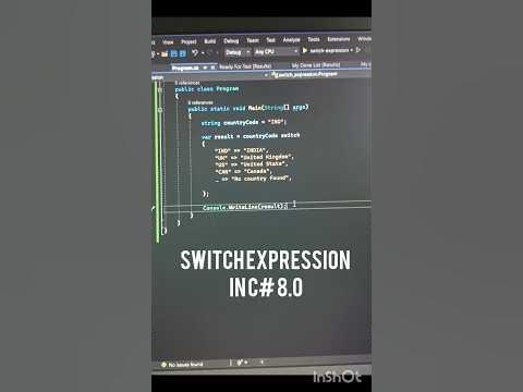 Switch Expression in C# 8.0 #csharp #dotnet #education #developer #shorts - YouTube