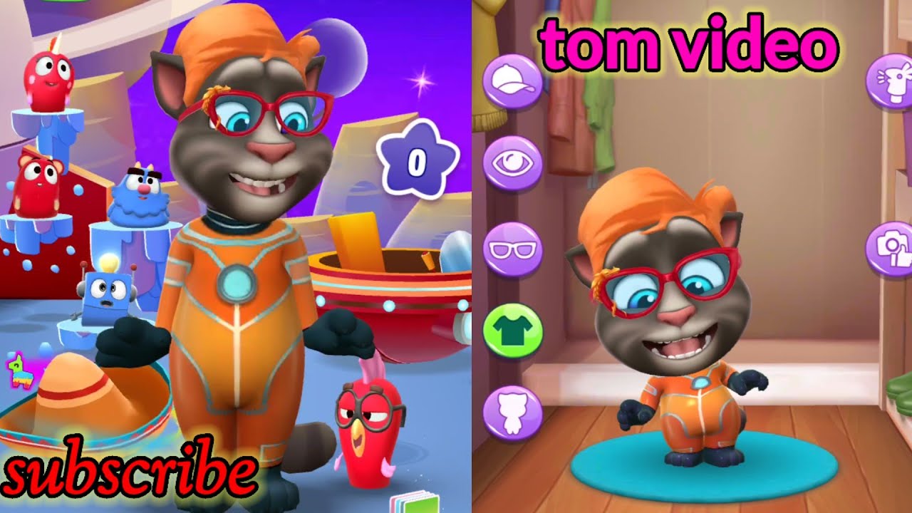 Tom video | my talking tom 2 | mini tom vs big tom | new tom gameplay ...