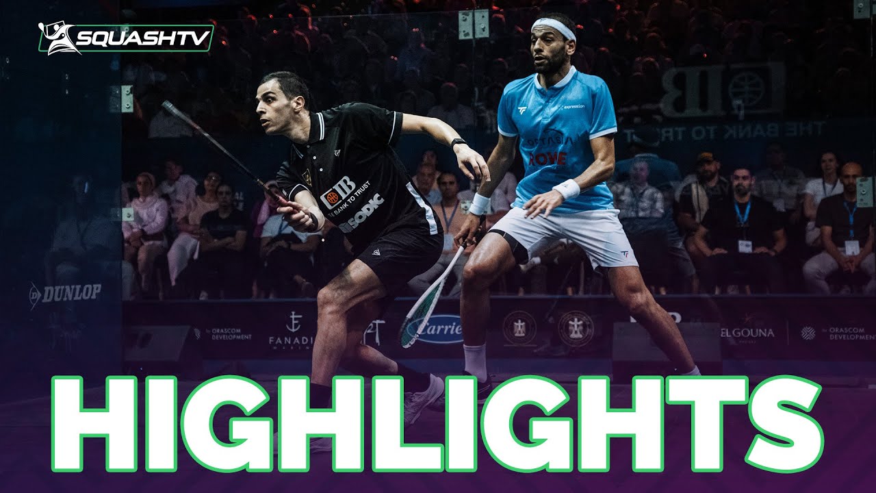 "He's Got The Squeeze" | Farag v Mo. Elshorbagy | El Gouna International Squash Open 2024 | QF ...