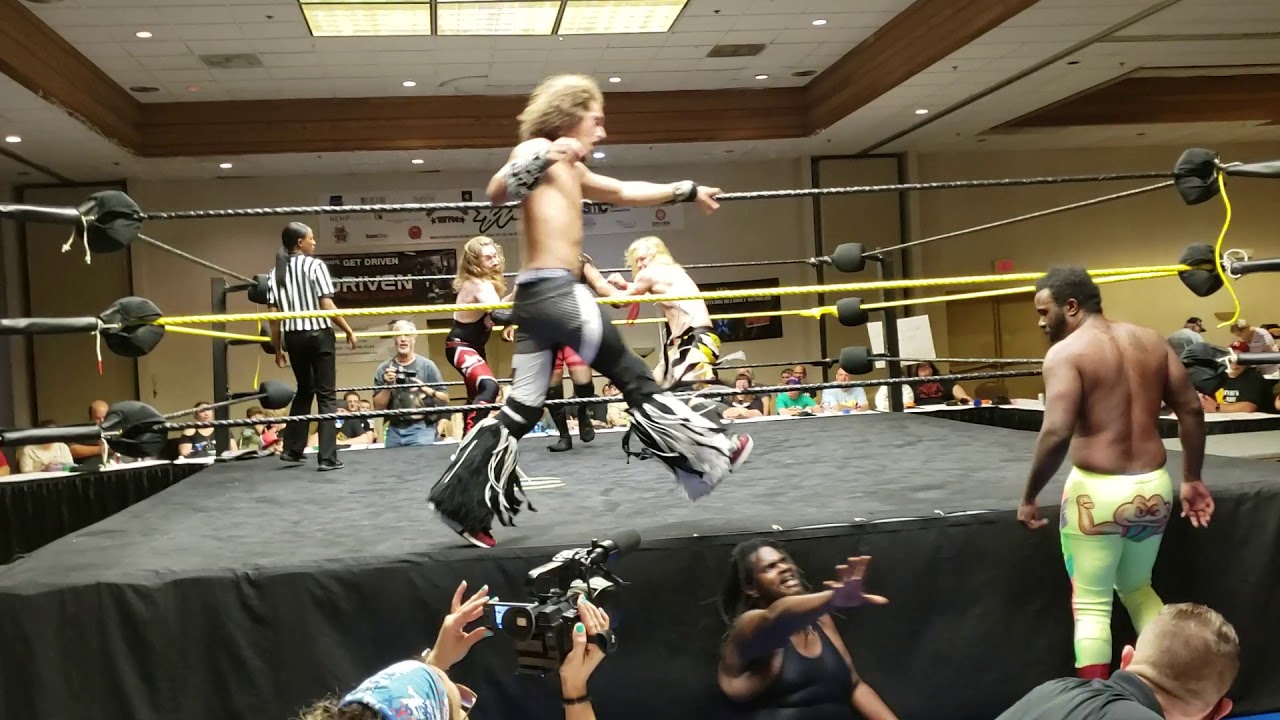 3 way tag team match for AIWF belt - YouTube