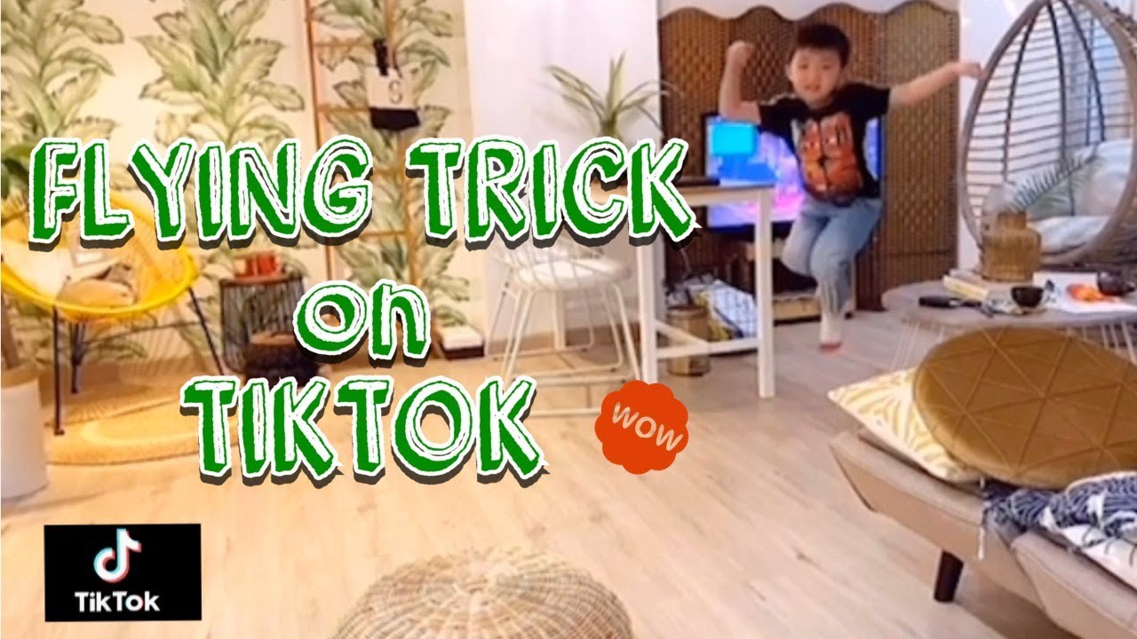 FLYING TRICK ON TIKTOK TUTORIAL using INSHOT ️ - YouTube