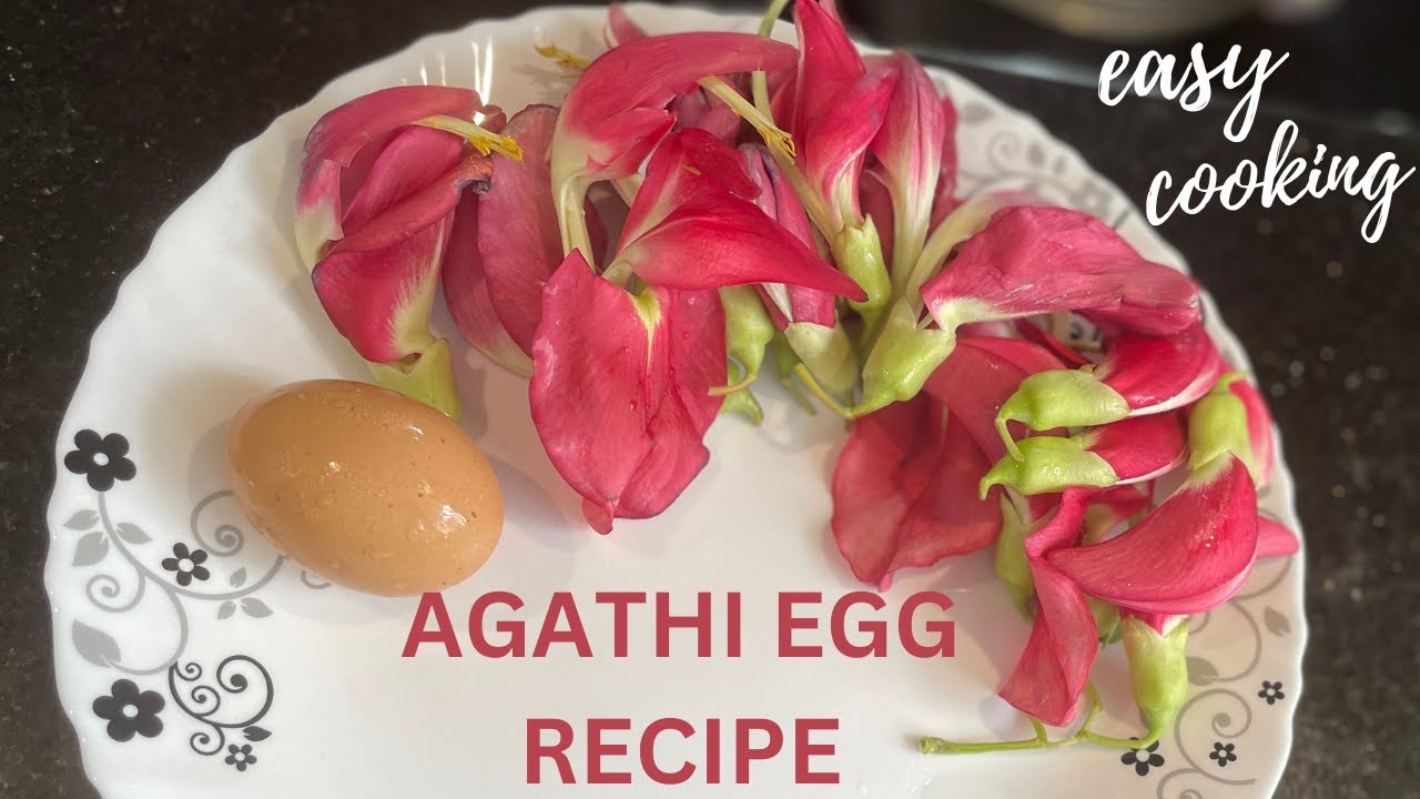 Agathi egg recipe | Agathi flower muttathoran | Agathi poo thoran ...