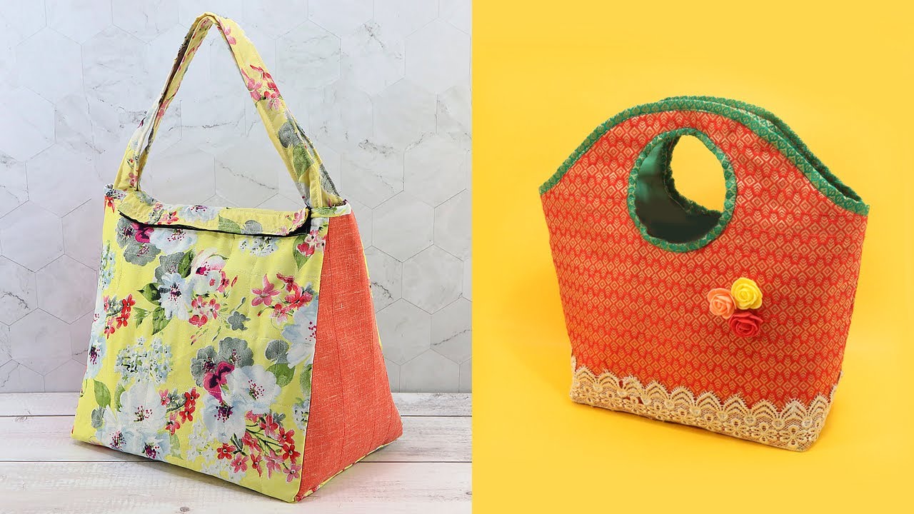 2 Handbag Purse Ideas that you can sew at Home | Easy Purse Sewing ...