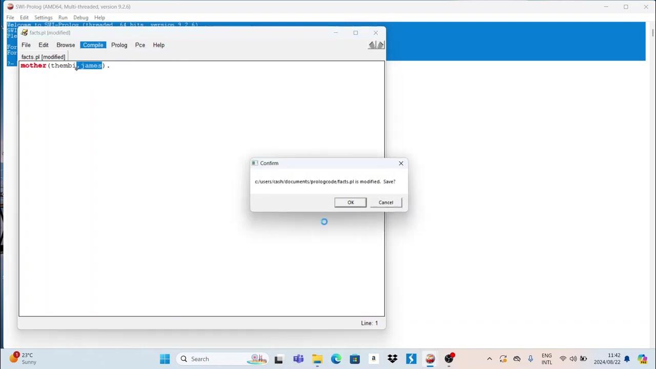 writing swi prolog code - YouTube
