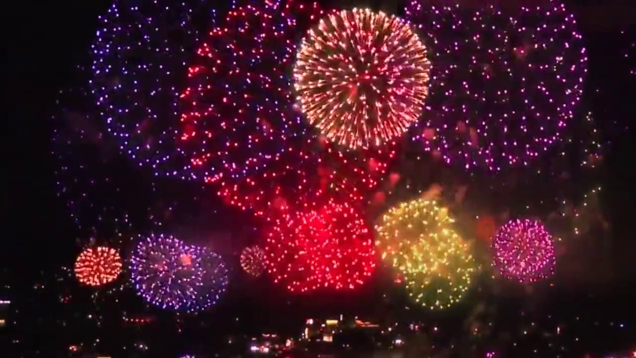 футаж Самый красивый салют - YouTube