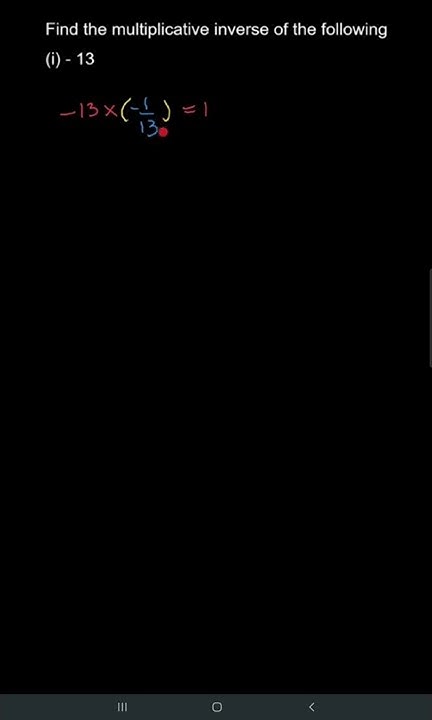 Class 8 Mathematics | Chapter 1 | Exercise 1.1 | Question 4 Bit (i ...