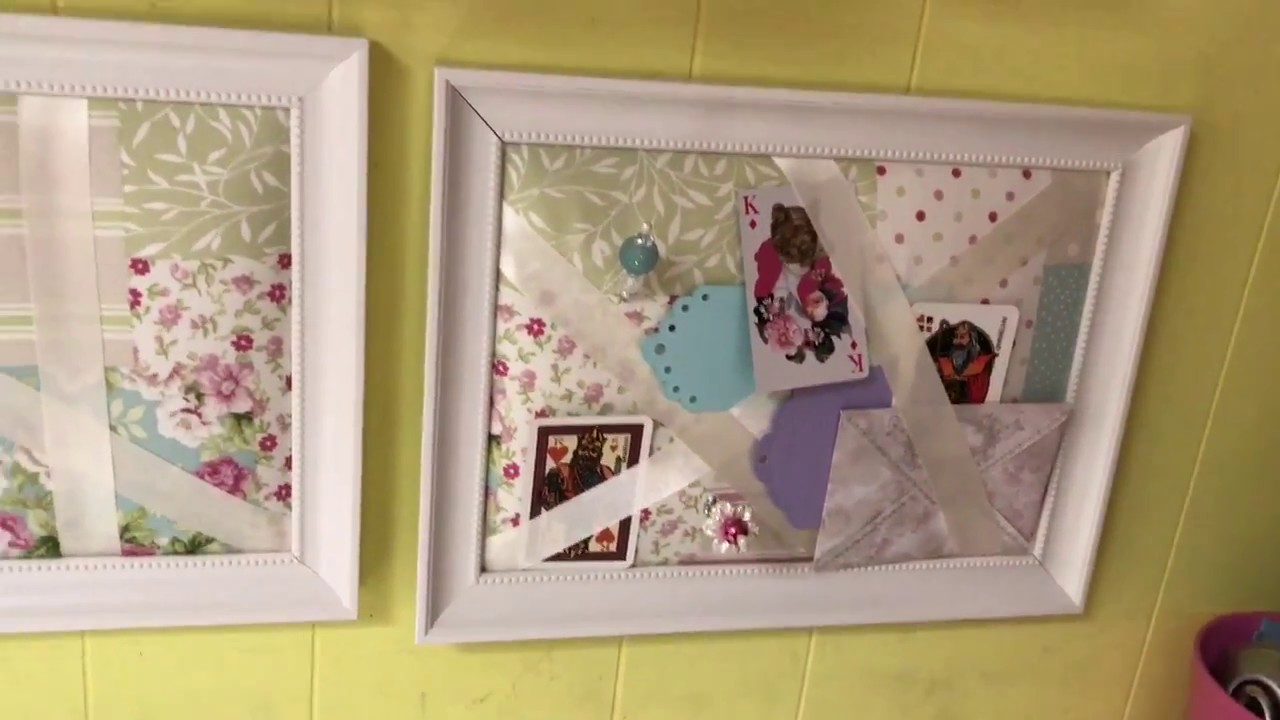 Craft room ideas : display board - YouTube