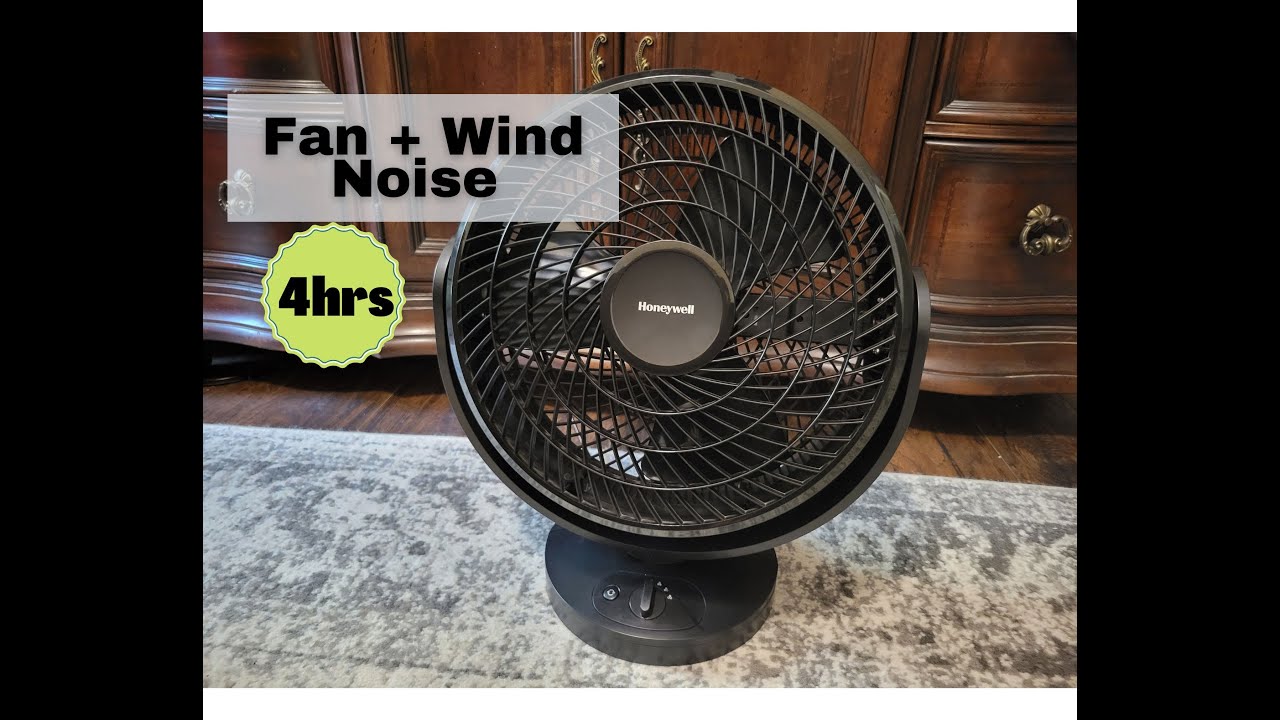 Fan + Wind Noise. Honeywell Turbo Force Power Oscillating fan. 4 hrs ...