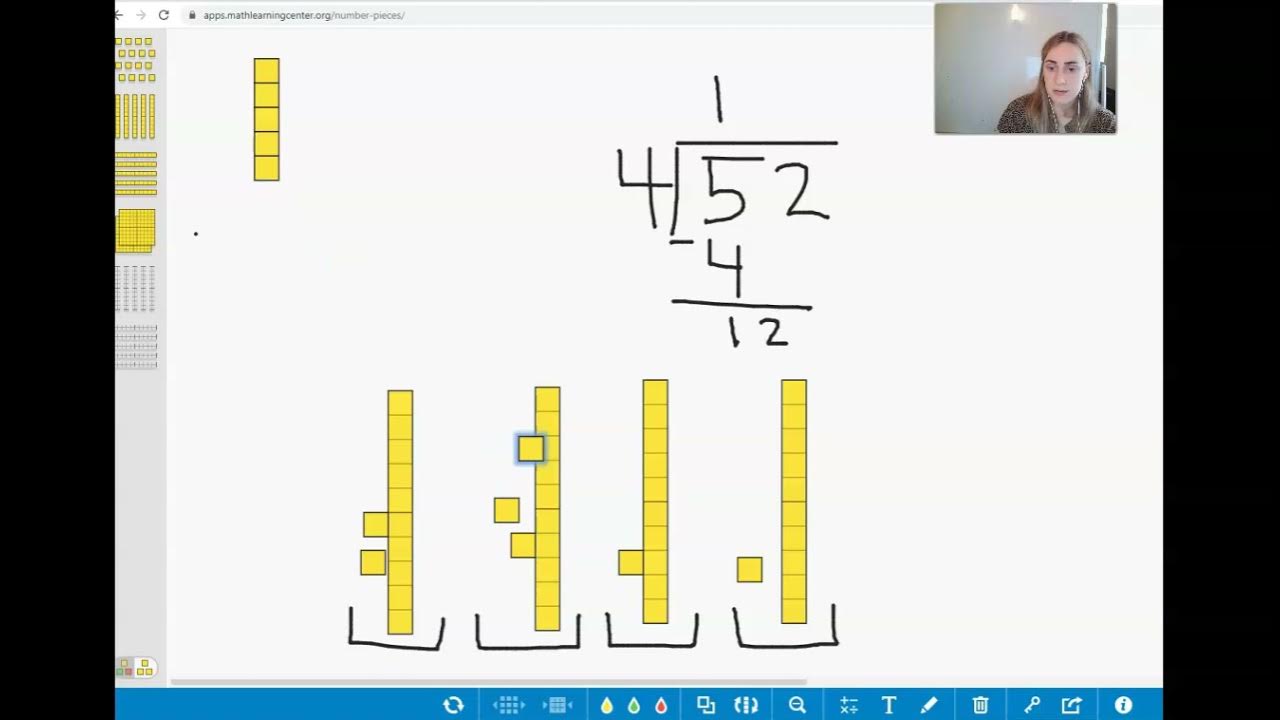 Week 35 Modeling Long Division Using Base Ten Blocks to Support ...