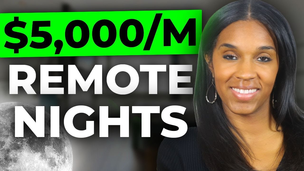 4 Real Remote Jobs You Can Do At Night (Work from Home) - YouTube