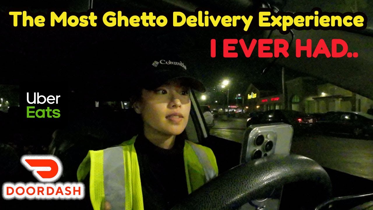 My Most Ghetto Delivery Experience EVER.. Uber Eats Ride Along Door ...
