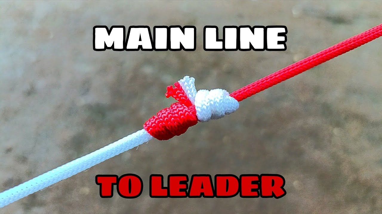 How to Connect a Main Line to a Leader Line (Fishing Tips & Tricks ...