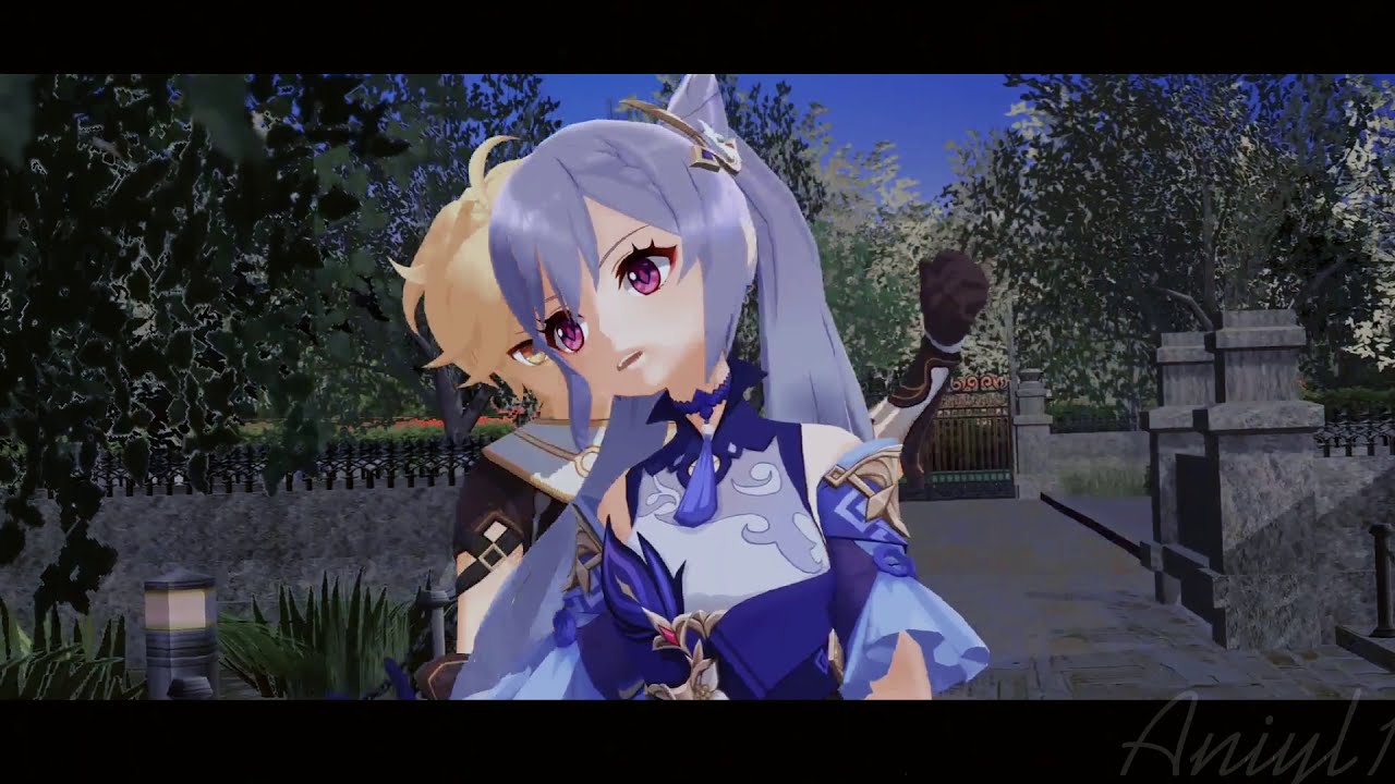【MMD Genshin Impact】Mitsuami no Neko 【Keqing & Aether】 - YouTube