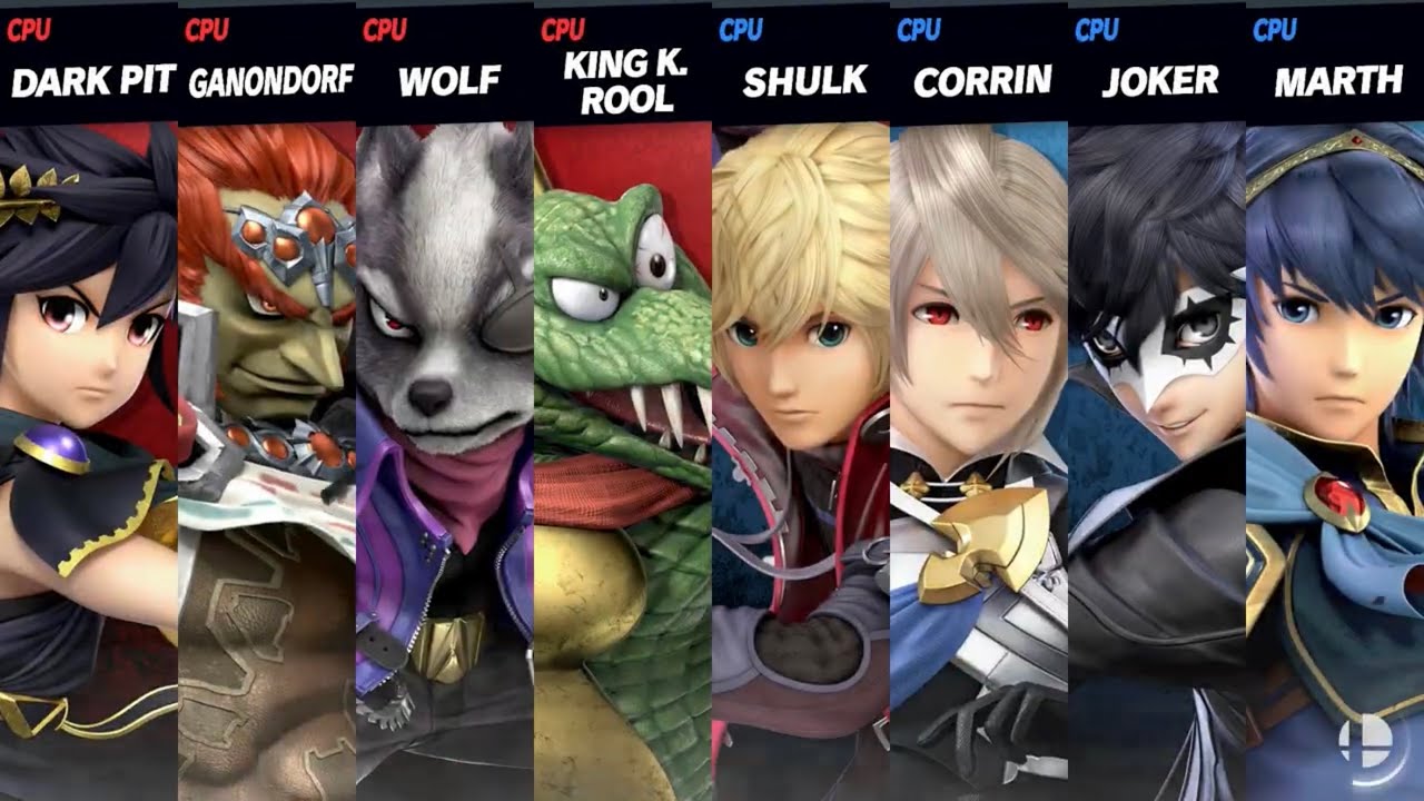 Super Smash Bros. Ultimate - Team Dark Pit vs Team Shulk - YouTube