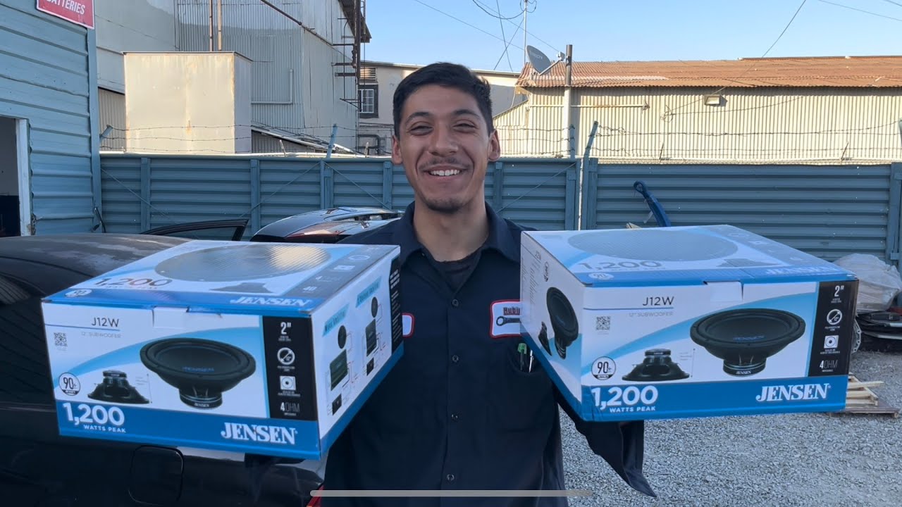 2 12” Jensen Subwoofers in a Bandpass Box ! - YouTube