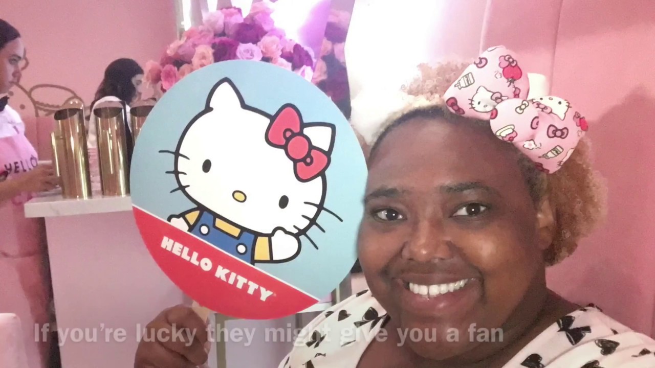 Hello Kitty Cafe Tour w/VIP Bow Bar - YouTube