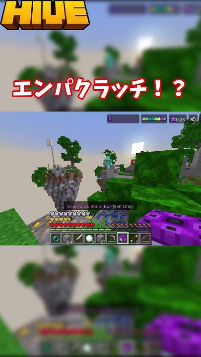 バイバイされました（落とされた） #マイクラ#minecraft #hive #shorts #エゴロック #switch勢 - YouTube