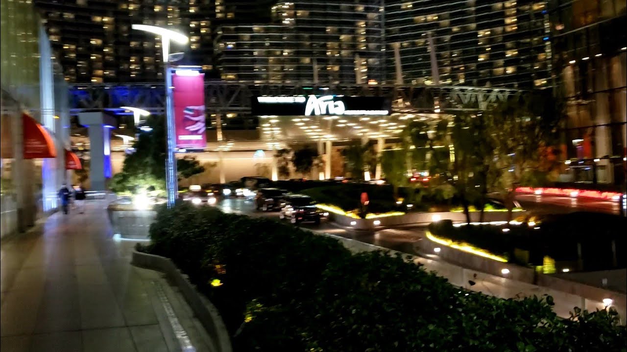 Park mgm walk through over to Aria Las Vegas strip 2021 - YouTube