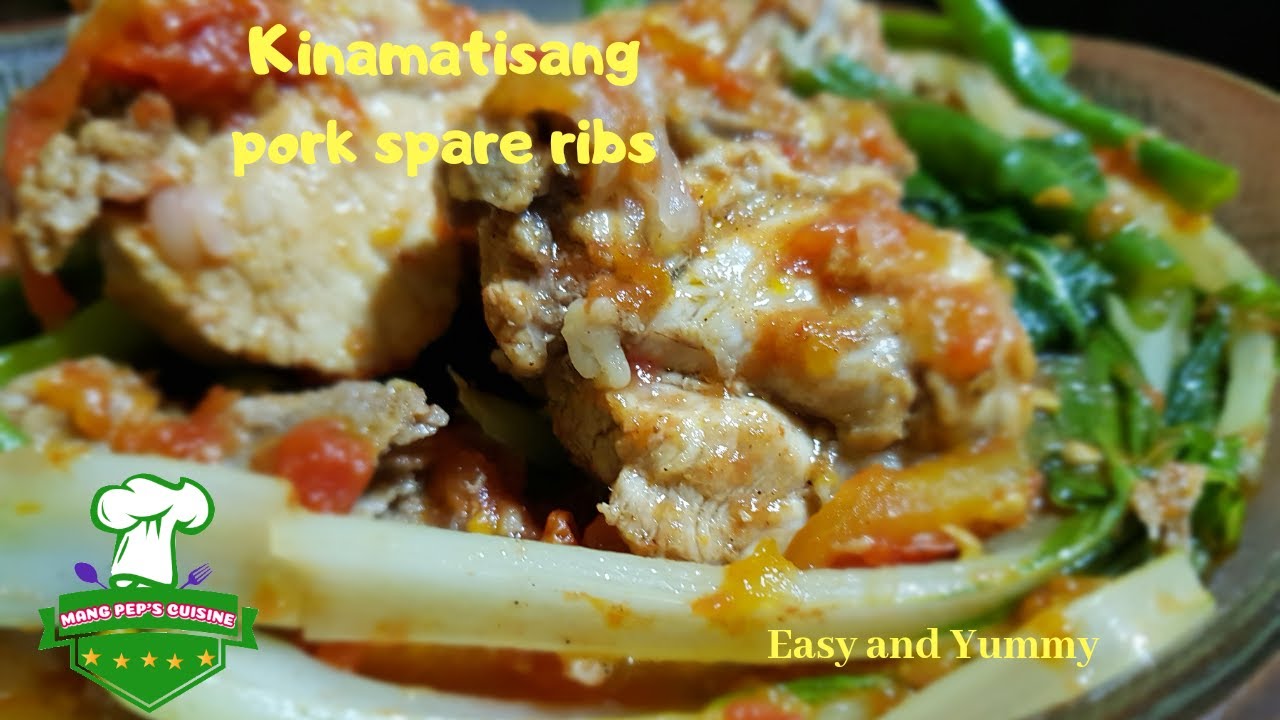 Kinamatisang pork spareribs. Sobrang sarap pero napakadaling gawin ...