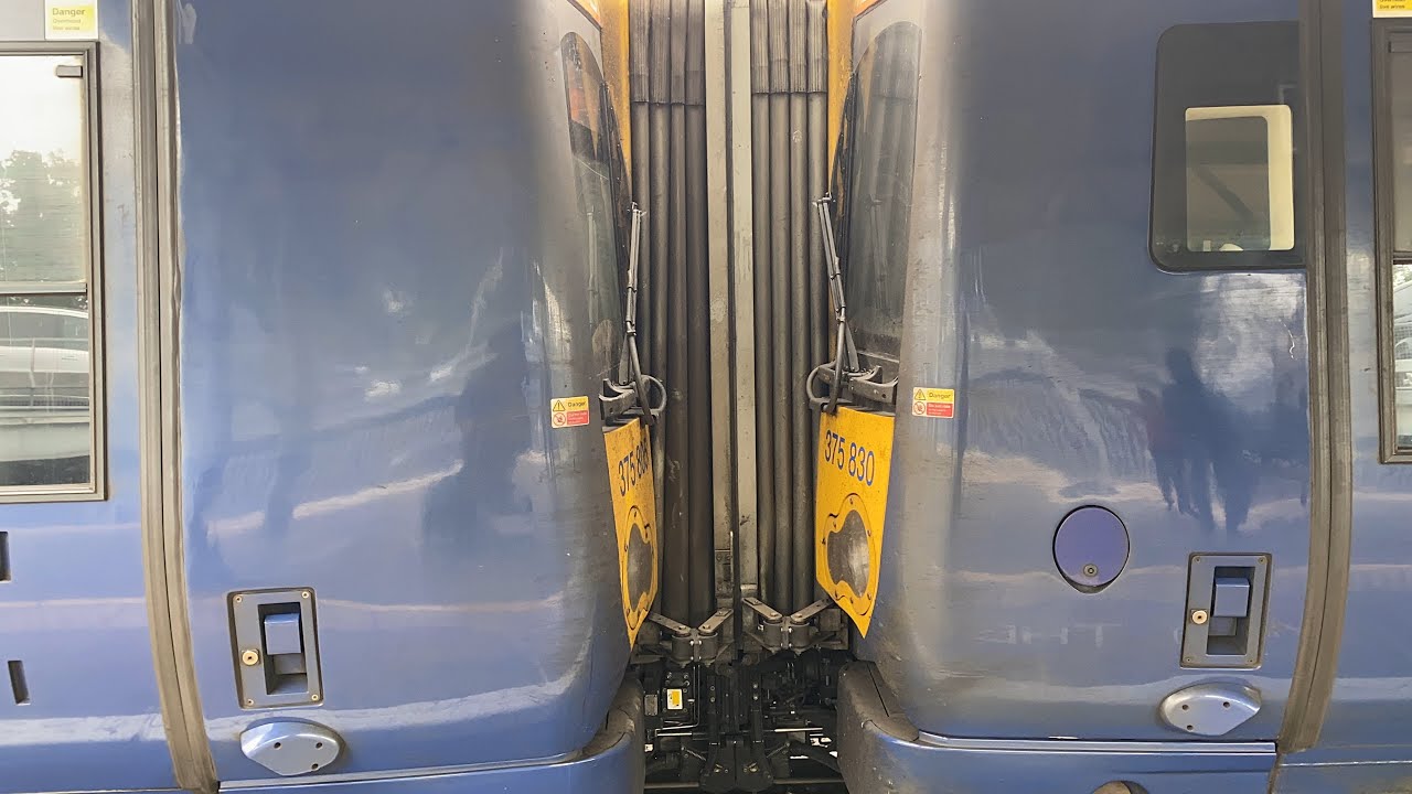 Class 375805 and 375830 departs Orpington - YouTube