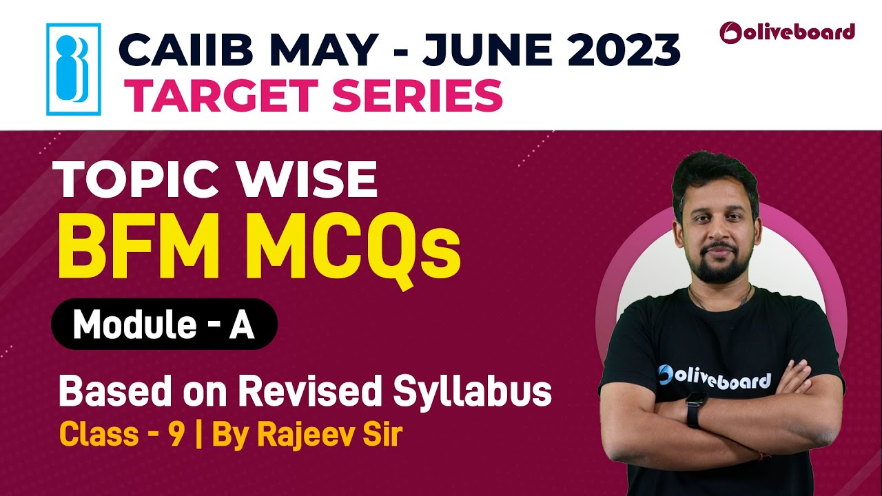 Target Series | Topic Wise | BFM MCQs | Module - A | Based on Revised ...