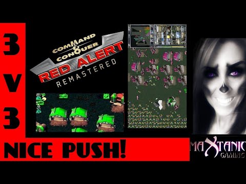 3 on 3 Command & Conquer Red alert Remastered NICE PUSH! - YouTube