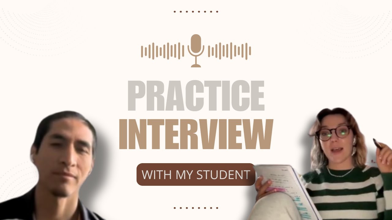 Interview Practice in English | Real Student Mock Interview and ...