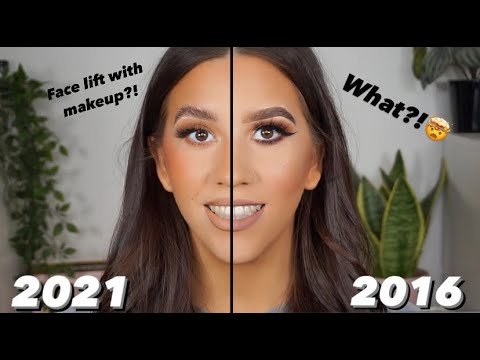 THEN VS NOW - 2021 vs 2016 makeup trends?! What do you prefer? - YouTube