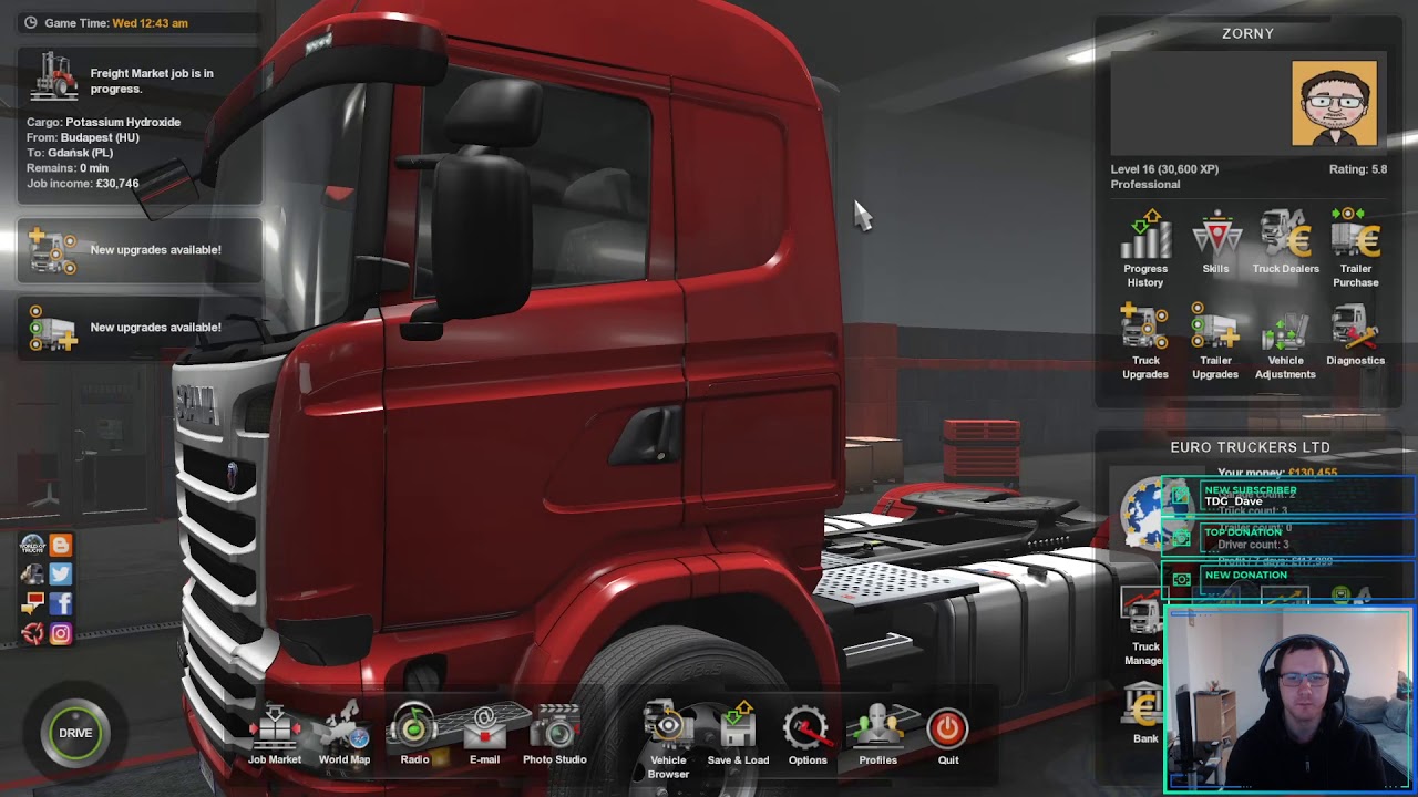 [Stream] ETS2 Fun - Truckers MP with Dave - YouTube