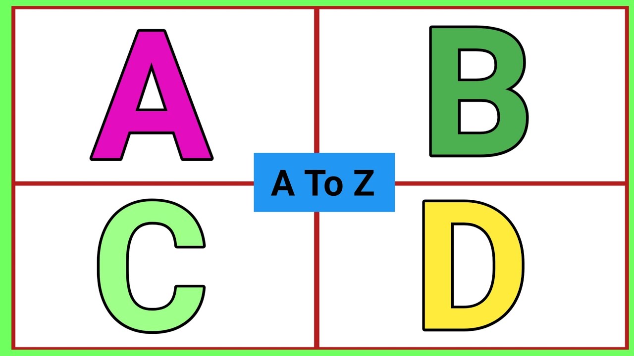 Alphabet reading A to Z / Abcd learning full video - YouTube