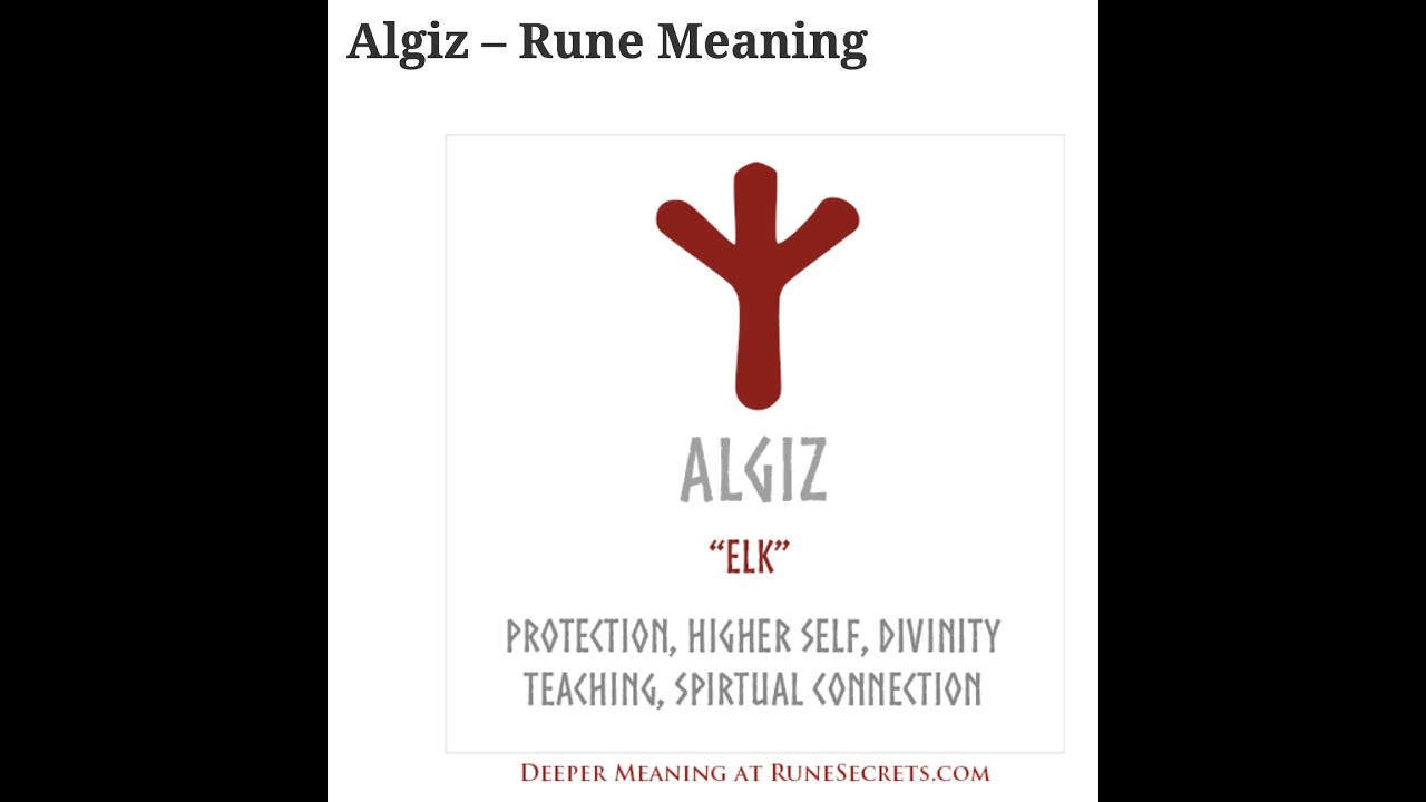 The Spirit Guide: Daily Rune: Algiz (Elk): Protection & Connection ...